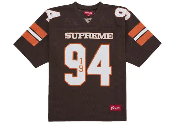 Supreme Sequin Football Jersey - Brown