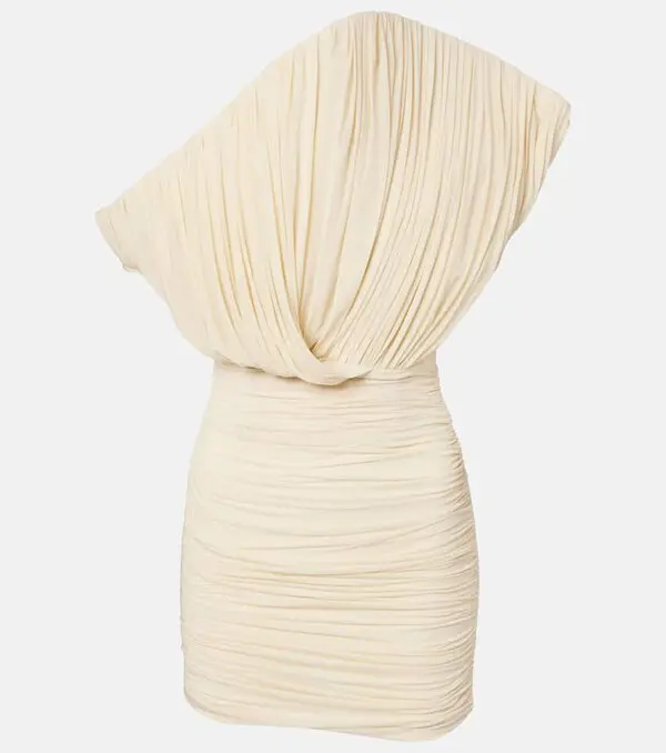 Magda Butrym Asymmetric Ruched Mini Dress