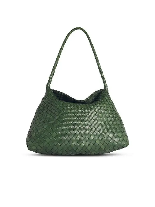Dragon Diffusion Santa Maria Leaf Leather Bag - Green