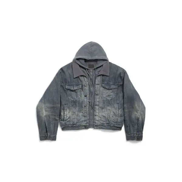 Balenciaga Layered Lined Denim Jacket