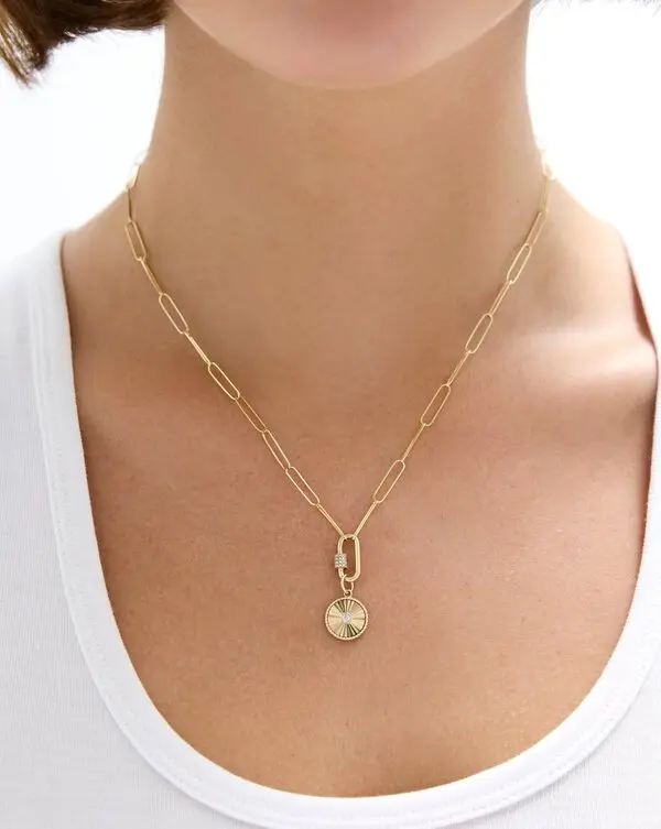 Ring Concierge 14k Solid Gold Petite Split Chain 18 Inches