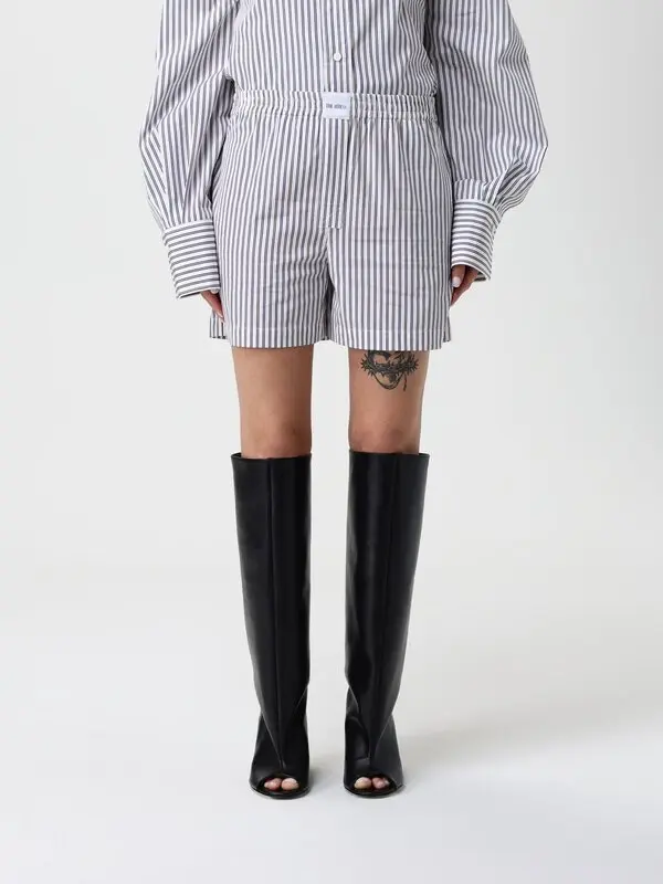 Attico Striped Shorts