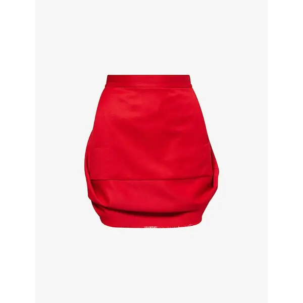 VIVIENNE WESTWOOD Leather-strap Wool Mini Skirt