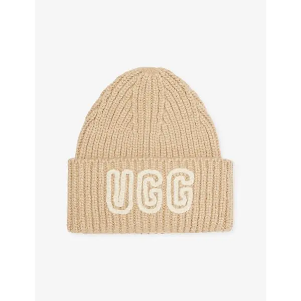 UGG Crocheted Knitted Beanie - White Pepper