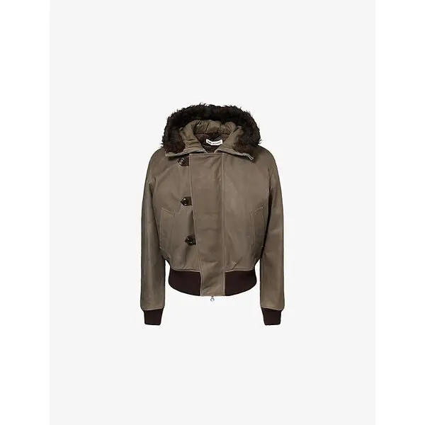Our Legacy Compel Hooded Leather Jacket