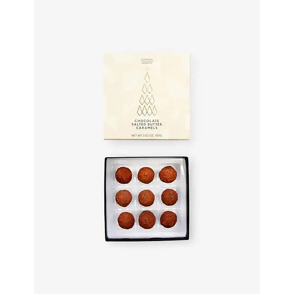 THE CHOCOLATIER 9 Chocolate Salted Butter Caramel Truffles 100g