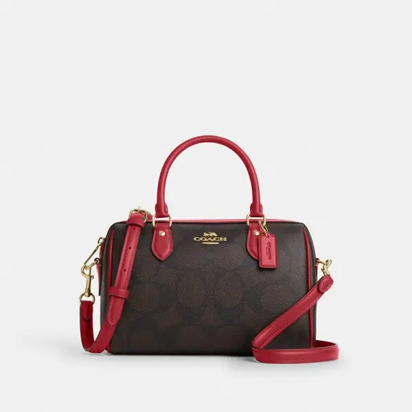 COACH® Rowan Satchel Bag In Signature Canvas