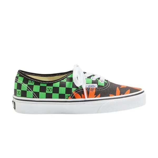 VANS Valentino Garavani X Authentic Checkerboard Sneakers - Green
