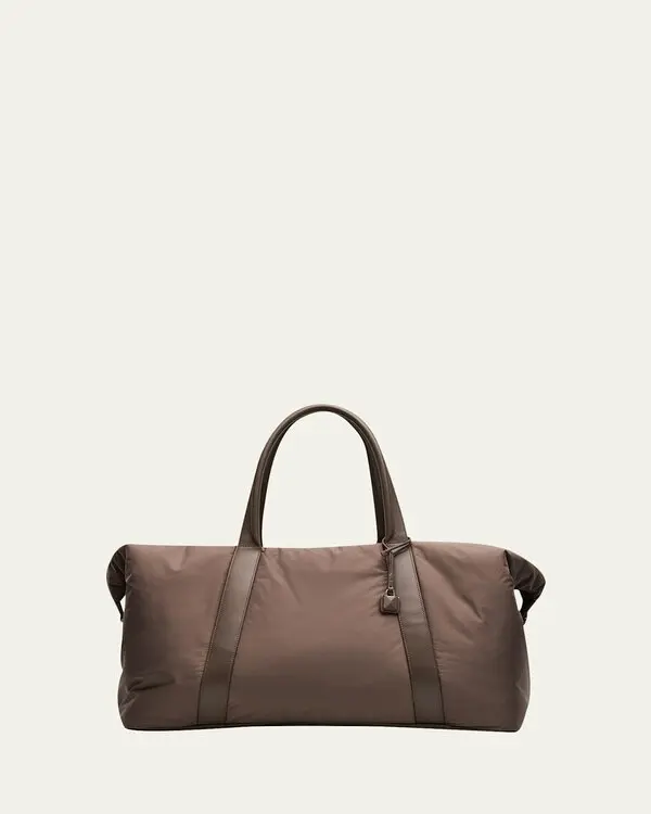 Loro Piana Wind Nylon Leather-trim Duffel Bag With Pouches