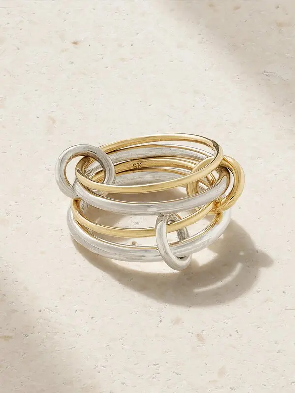 SPINELLI KILCOLLIN Pisces 18-karat Gold And Sterling Ring - Silver