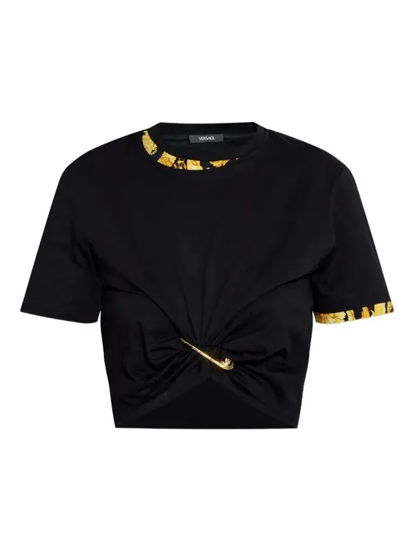 Versace Top With Safety Pin Detail
