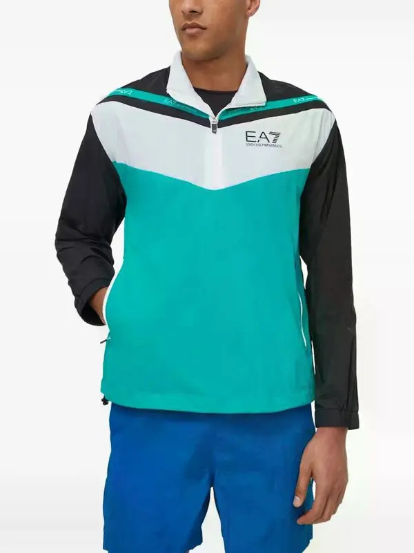 Emporio Armani Logo-print Zipped Jacket