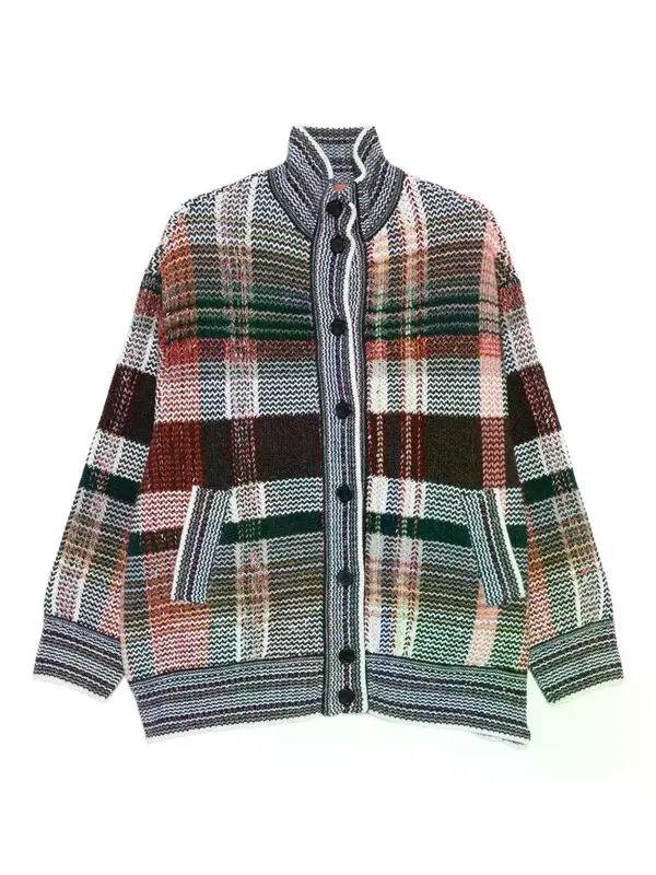 Missoni Plaid Cardigan - White