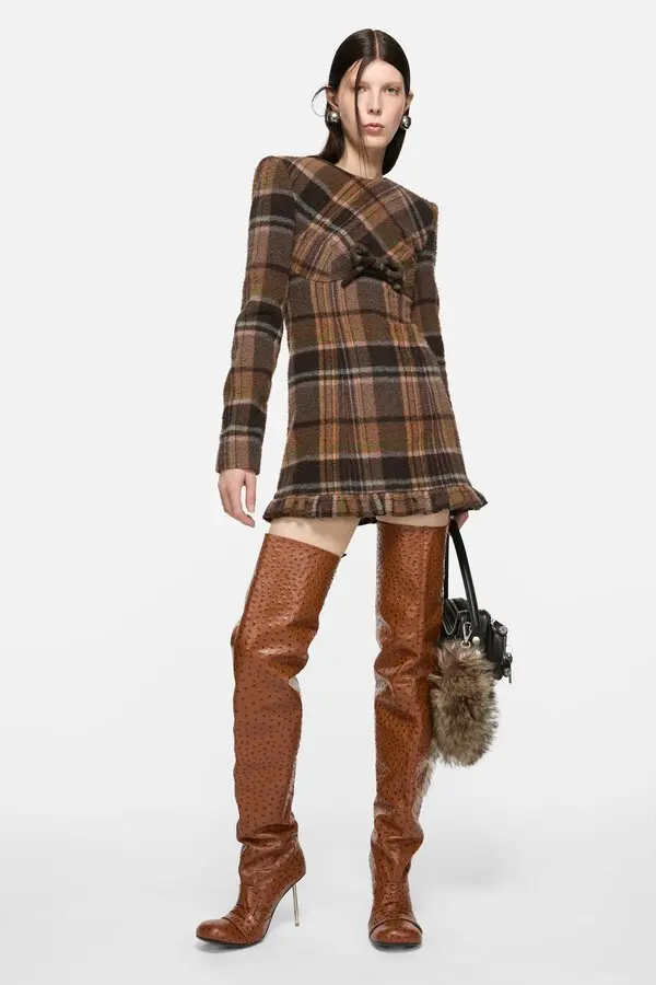 Acne Studios Wool Blend Mini Dress