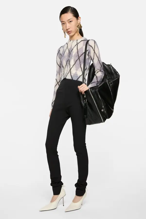 Acne Studios Mohair Blend Cardigan - Mauve Grey