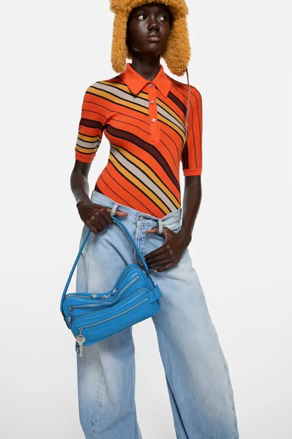 Acne Studios Camero Party Shoulder Bag - Cobalt Blue