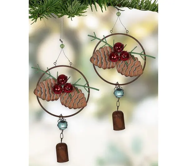 SUNSET VISTA DESIGNS Pinecones Bouncy Set Of 2