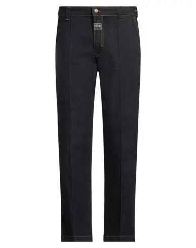Versace Tapered Jeans With Leather Trims