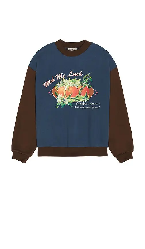 WISH ME LUCK Greatest Fortune Crewneck Sweater