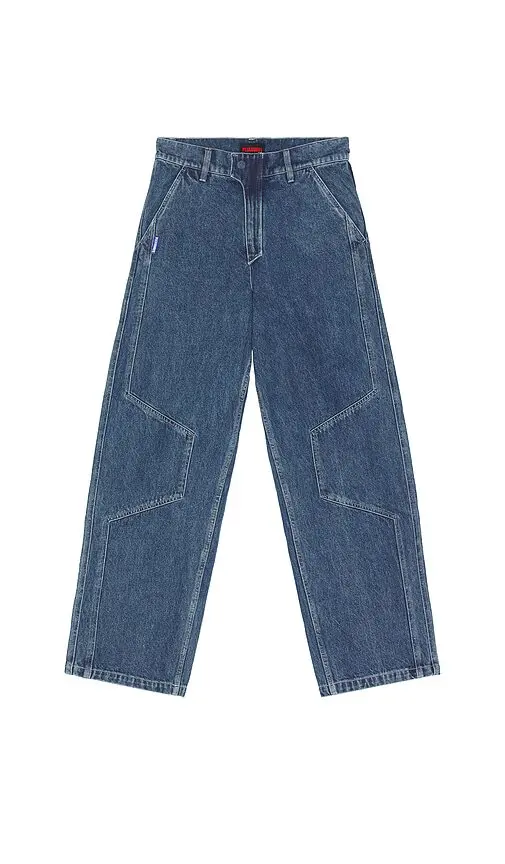PLEASURES Position Baggy Jeans - Indigo