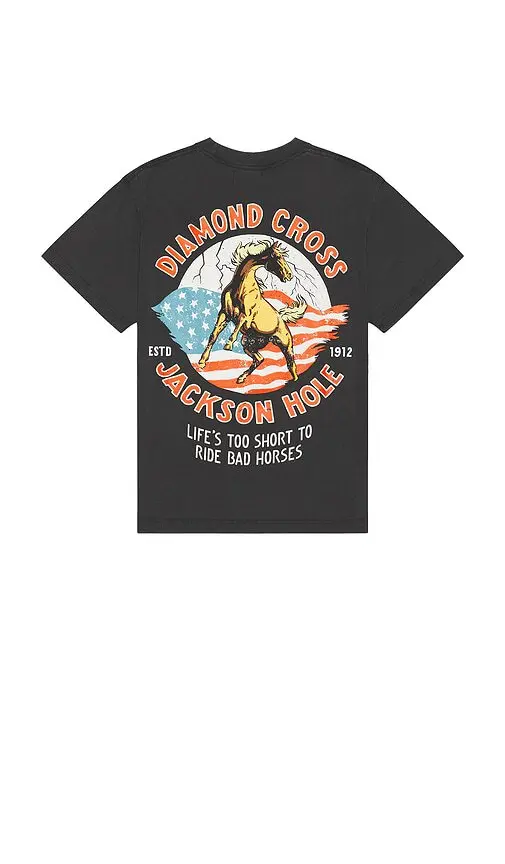 DIAMOND CROSS RANCH American Horse In Black - Charcoal