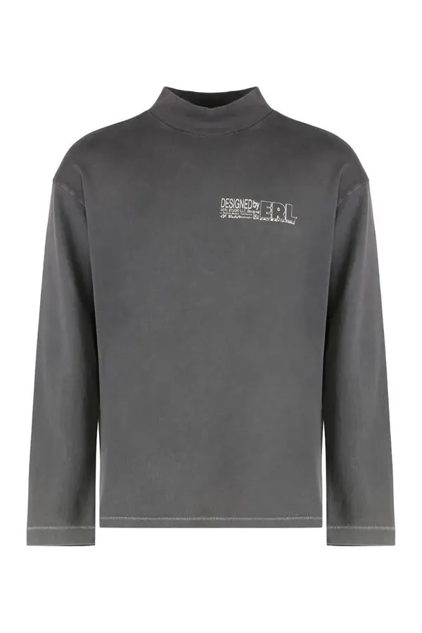 ERL Long Sleeve Cotton T-shirt - Grey