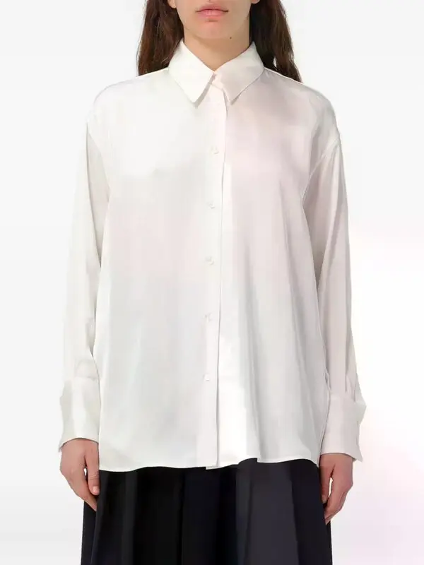 Fabiana Filippi Buttoned Long-sleeved Shirt - White