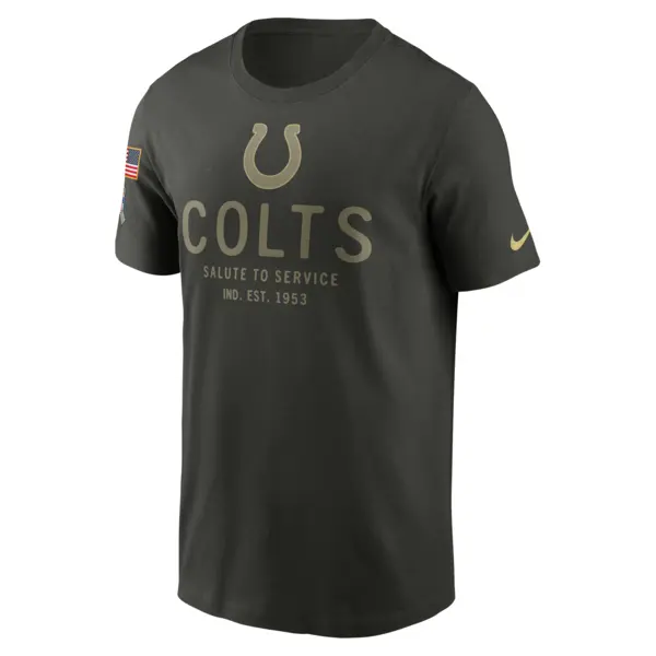 Nike Indianapolis Colts Salute To Service Sideline Primary Edge Dri-fit Nfl T-shirt