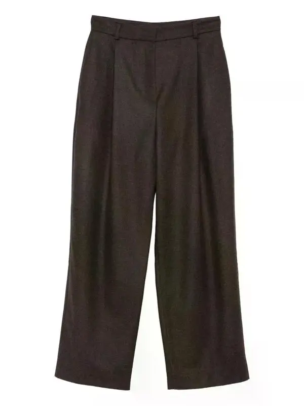 Kiton Pleated Wool Trousers