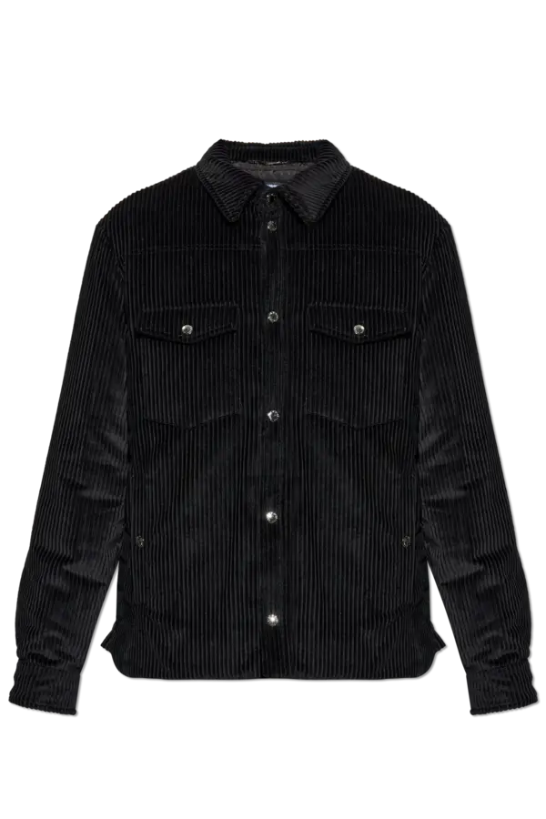 Dolce & Gabbana Insulated Corduroy Shirt Jacket - Black