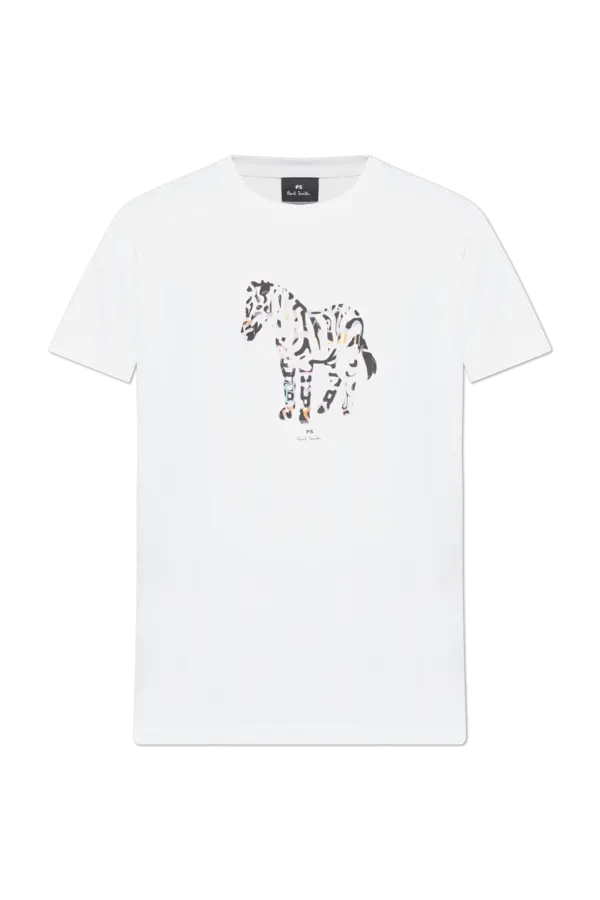 Paul Smith T-shirt With Colorful Print - White