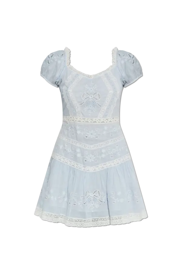 LoveShackFancy Belvine Short Dress