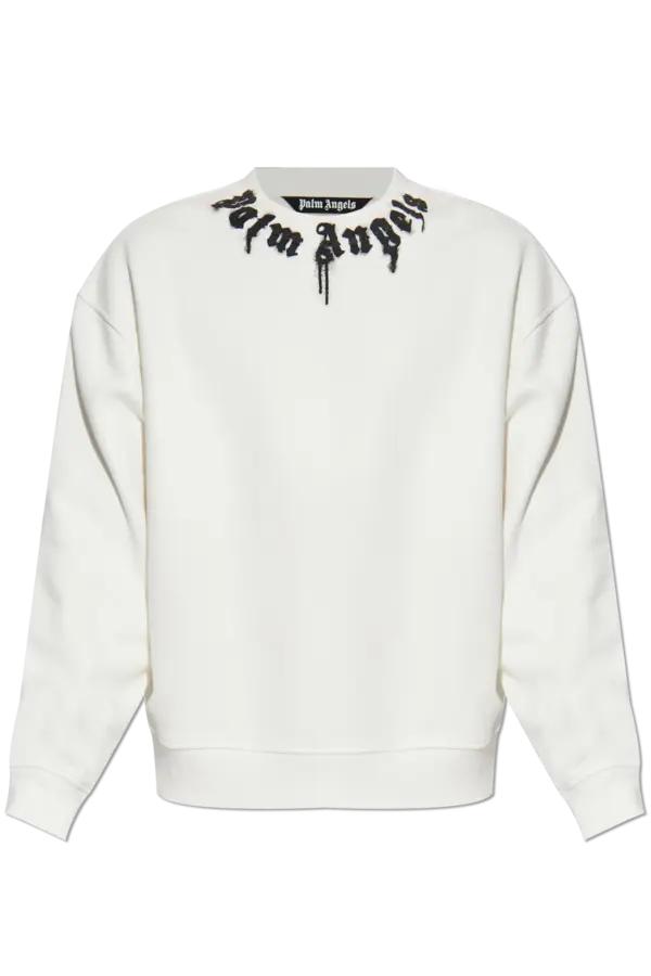 Palm Angels Logo Sweatshirt - White