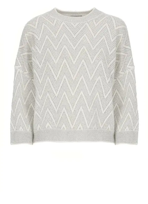 Peserico Crew Neck Sweater - Grey