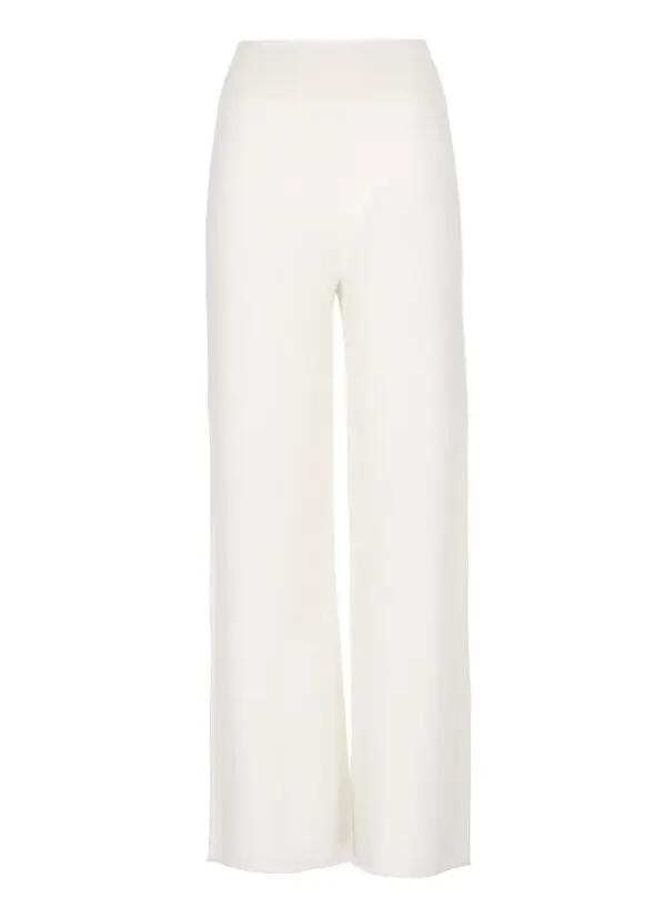 VANISÉ Wide Leg Cashmere Trousers