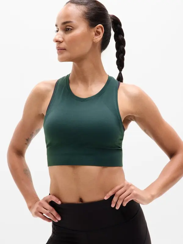 Athleta Momentum Flex Ultra Crop Tank - Pine