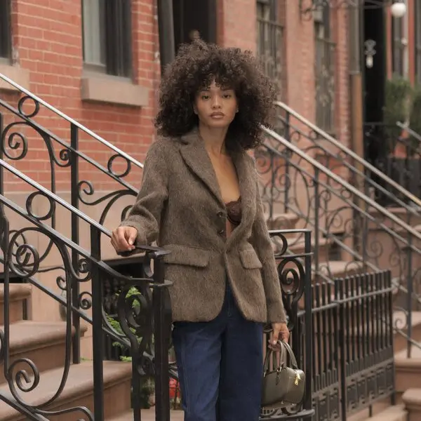 Lounge Oversized Alpaca Blend Blazer