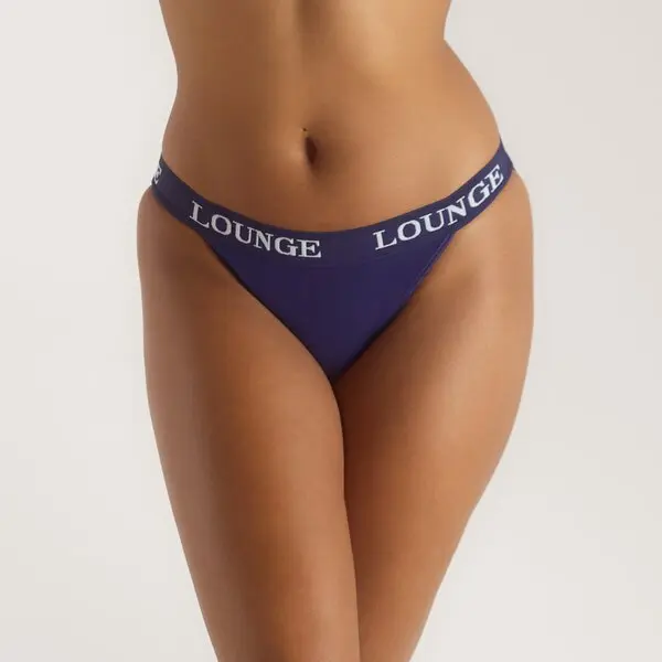 Lounge Bamboo Triangle Briefs Navy - Blue