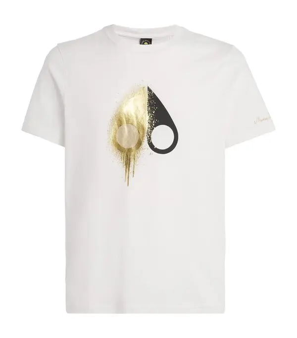 Moose Knuckles Cotton Logo Augustine T-shirt - White