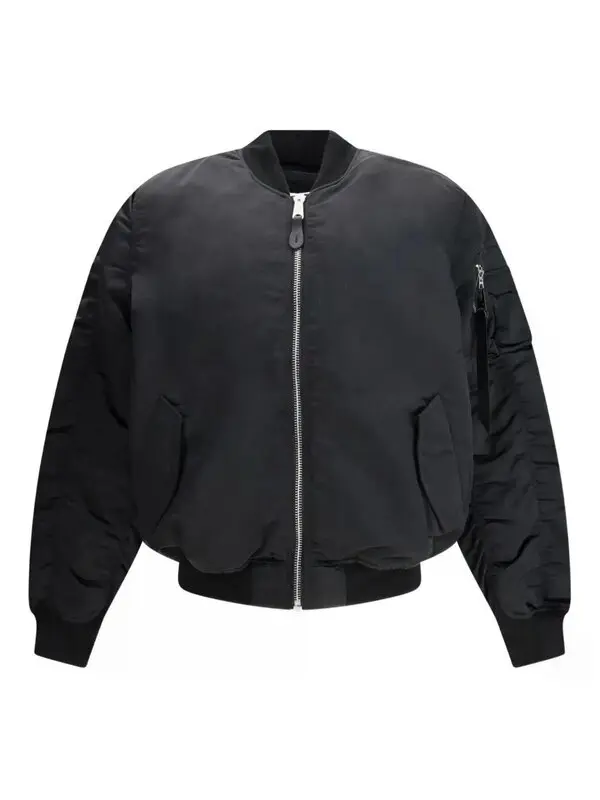 Alpha Industries Magnetic Pocket Bomber Jacket - Black