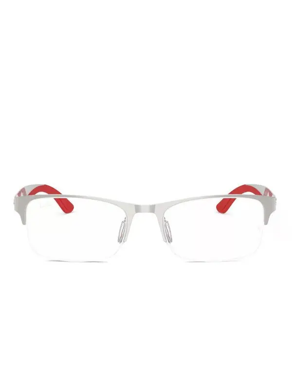 Ray-ban Rb7551 Rectangle Eyeglasses - Silver