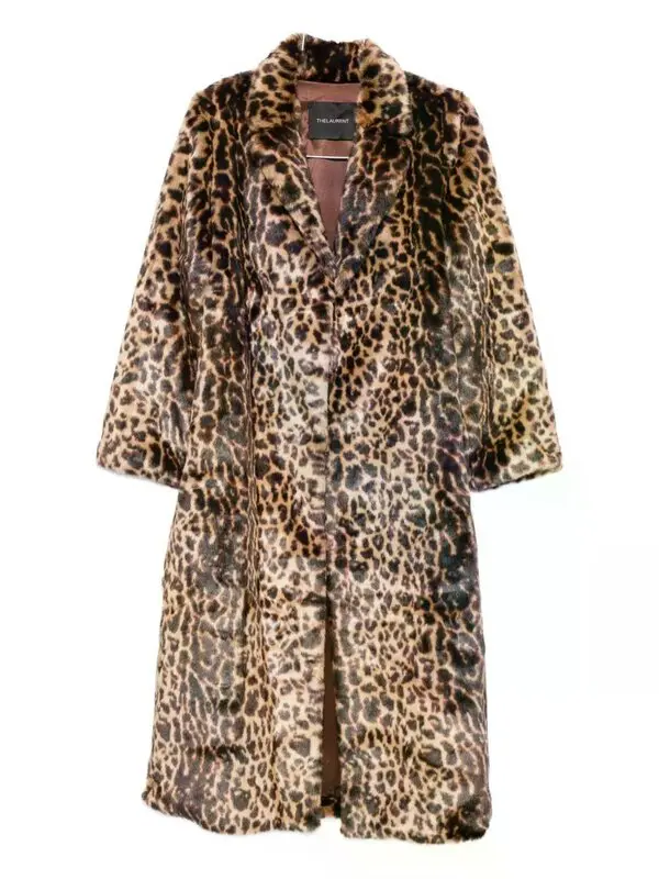 THELAURENT Faux Fur Animal-print Coat