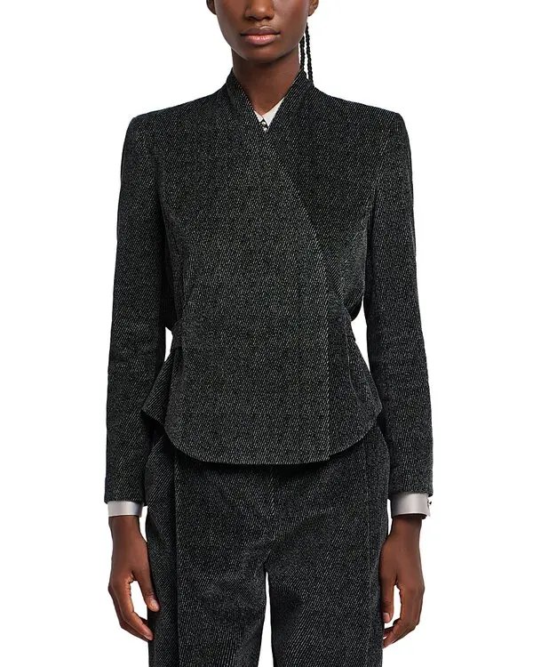 Emporio Armani Printed Velvet Jacket - Multi