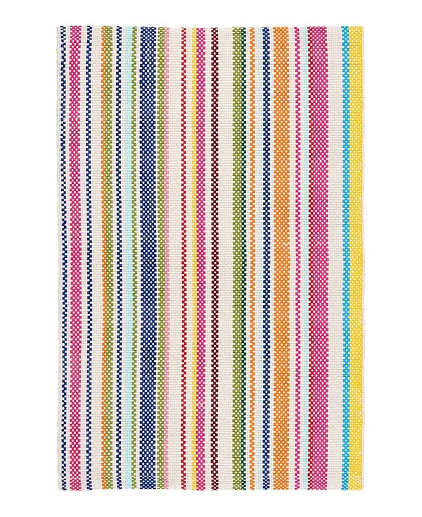 DASH & ALBERT BY ANNIE SELKE Dash Albert Annie Selke Summer Stripe Indoor/outdoor Da1631 Runner, 2'6x8'0