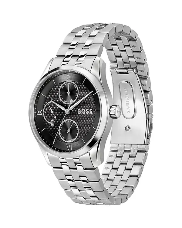 Hugo Boss Principle Master Watch, 41mm - Black/silver