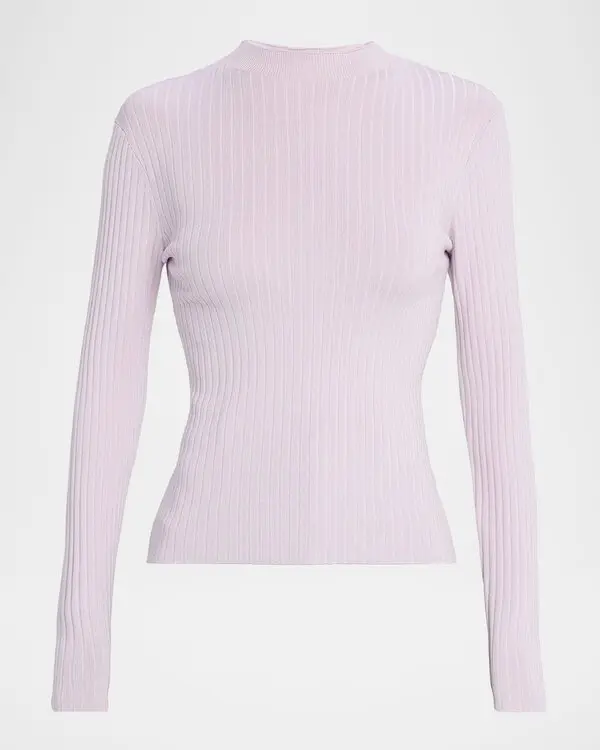 TOCCIN Ollie Ribbed Mock-neck Top