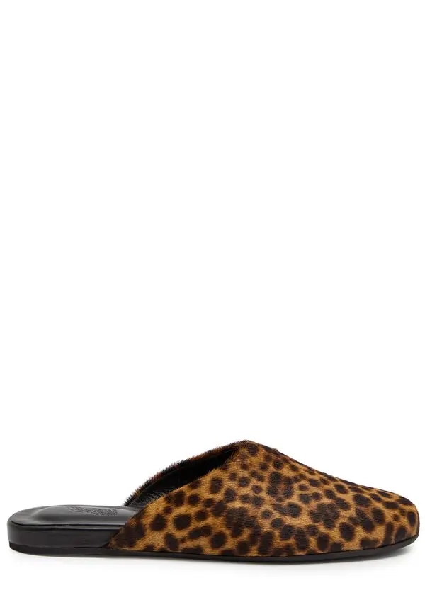 ANCIENT GREEK SANDALS The Slipper Printed Pony-hair Mules