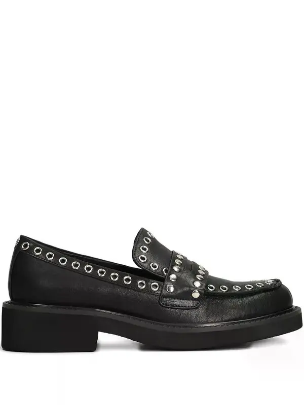 BIBI LOU Eyelet-embellished Loafers