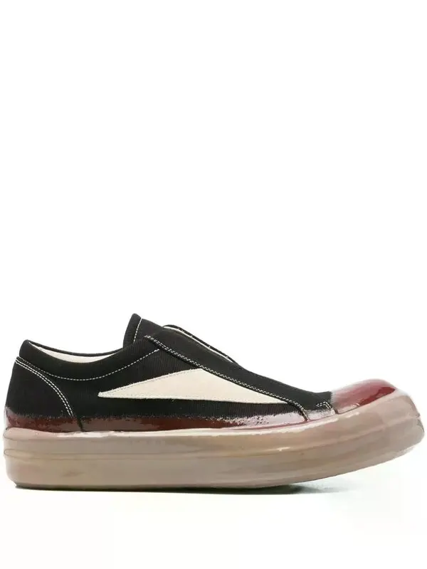 Rick Owens Leather Slip-on Sneakers