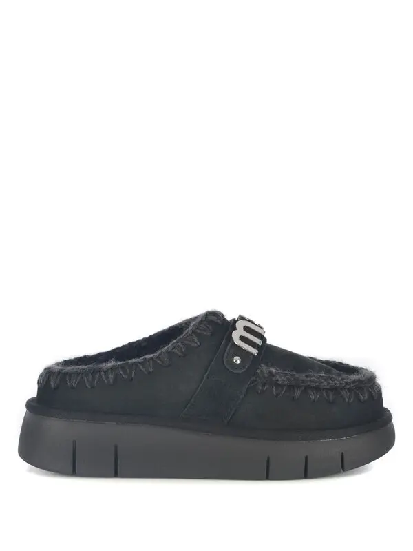 Mou Bounce Clog Metal Logo Slippers
